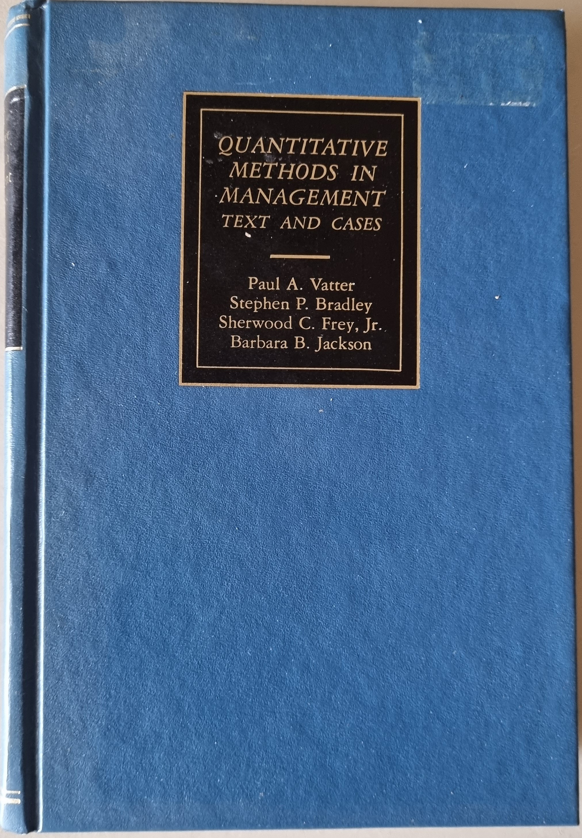 Quantitative Methods in Management: Text and Cases - TransGhana.com